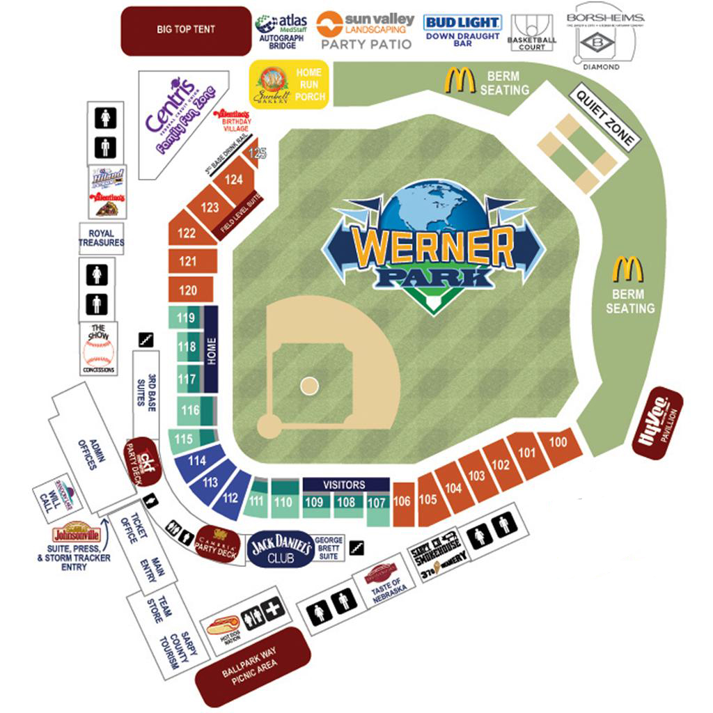 Werner Park Map | Storm Chasers